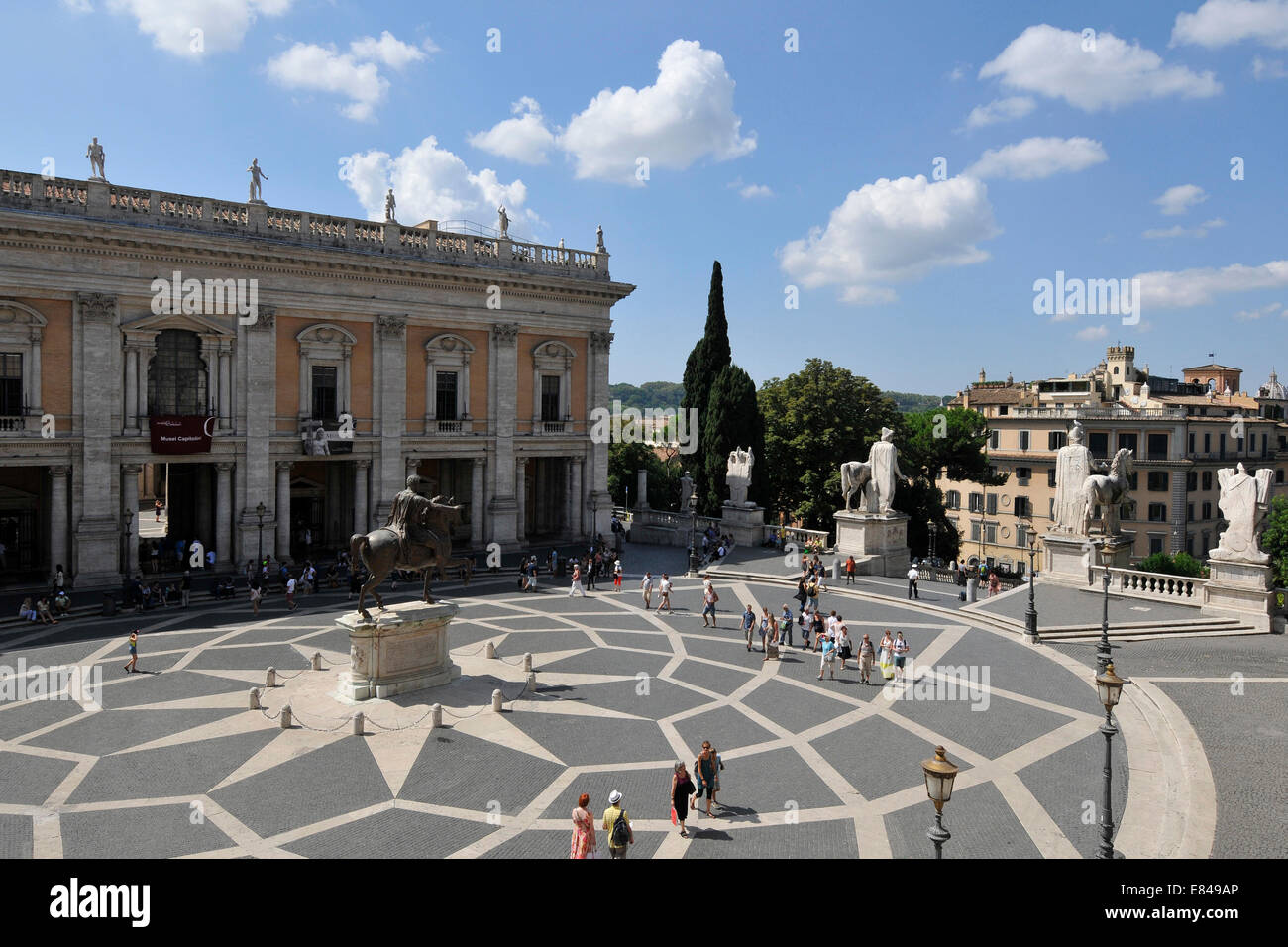 Piazza del Campidoglio and the Capitoline Museums Musei Capitolini Rome ...