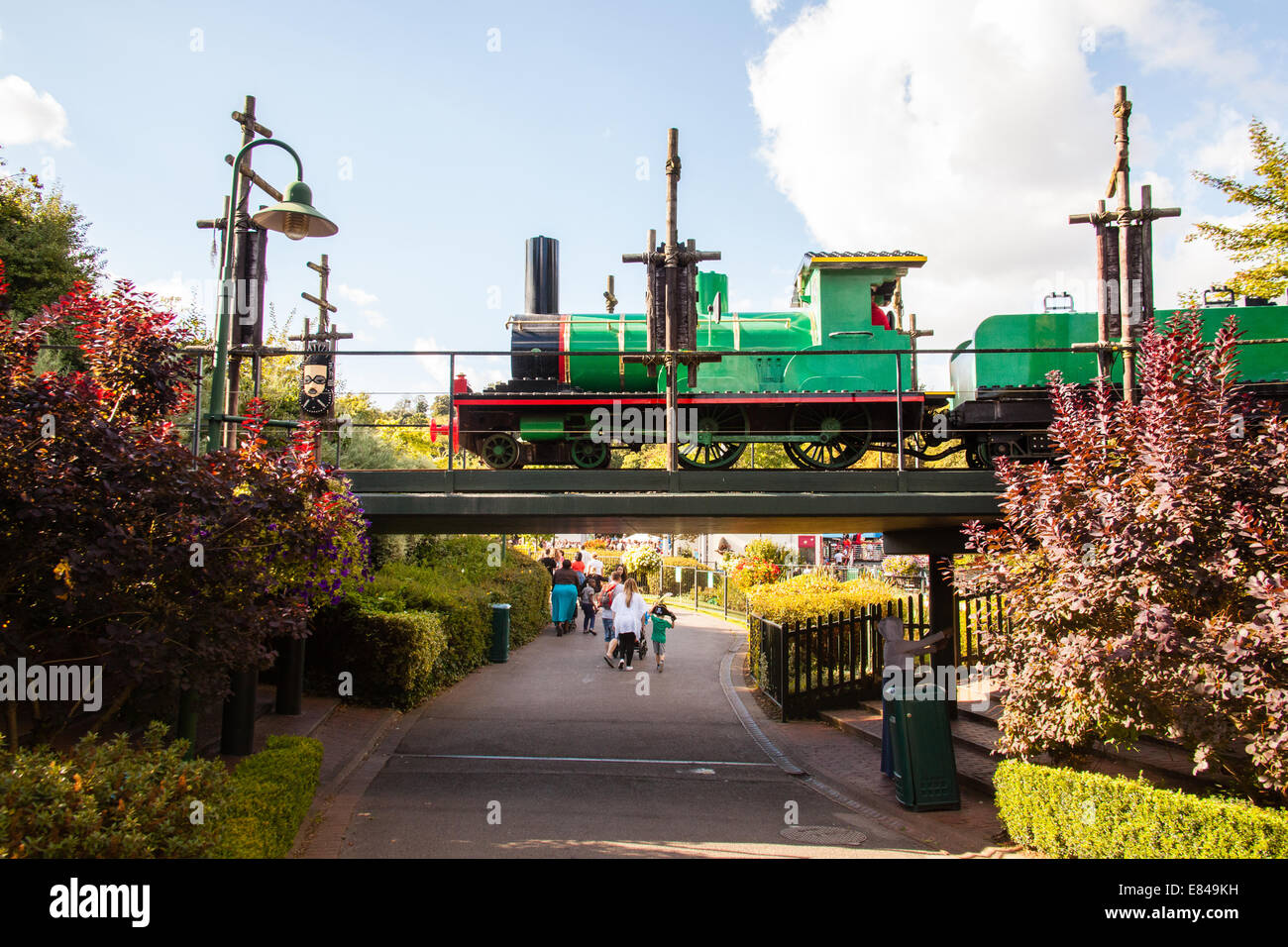 Orient Expedition steam train ride at Legoland Windsor, England Stock ...