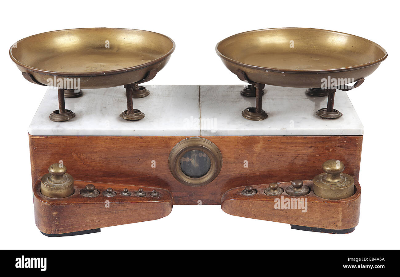 Vintage balance scale hi-res stock photography and images - Alamy