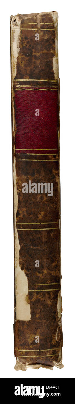 Old book cover and spine Cut Out Stock Images & Pictures - Alamy