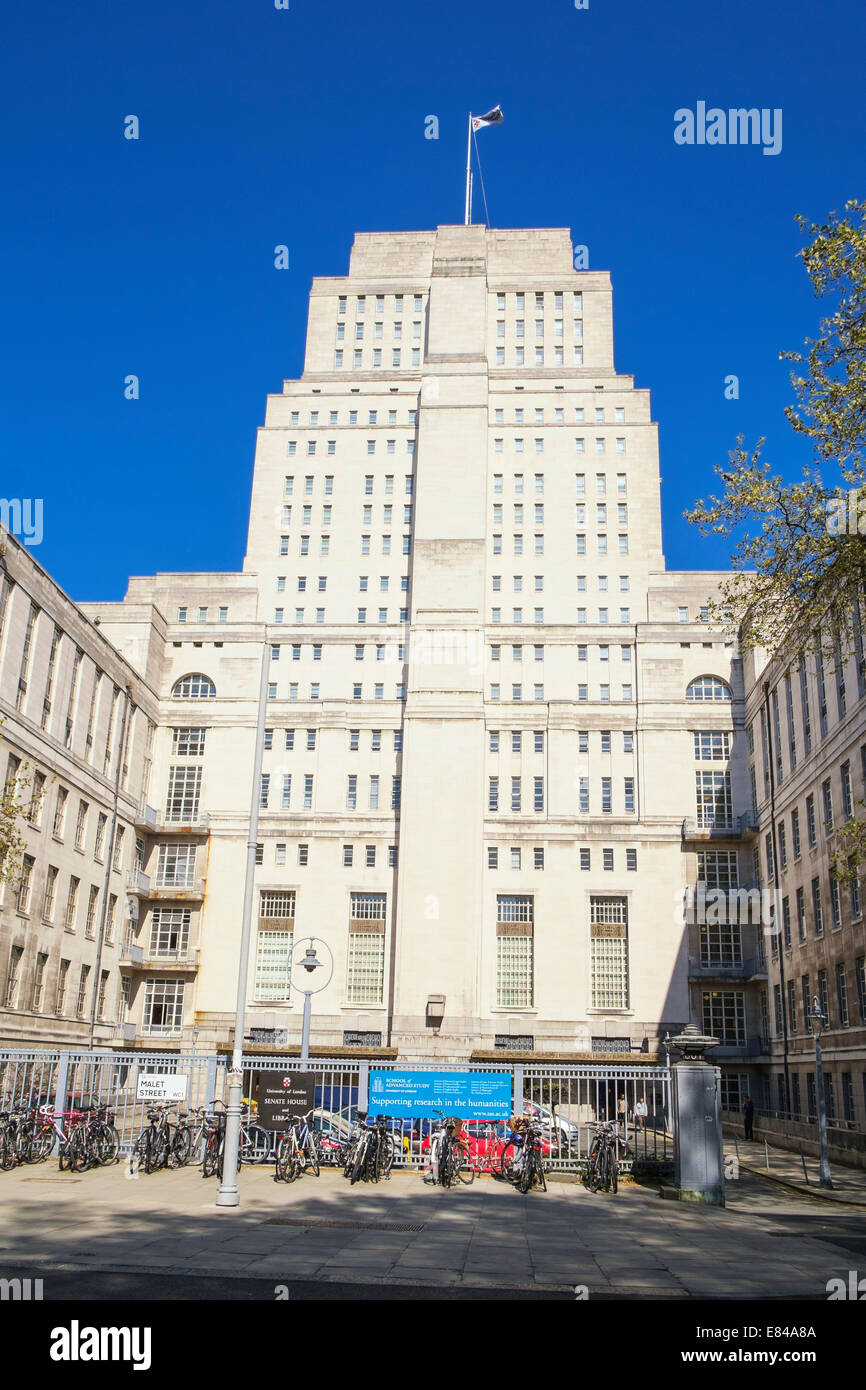 Senate House University of London Malet Street London UK Stock Photo ...