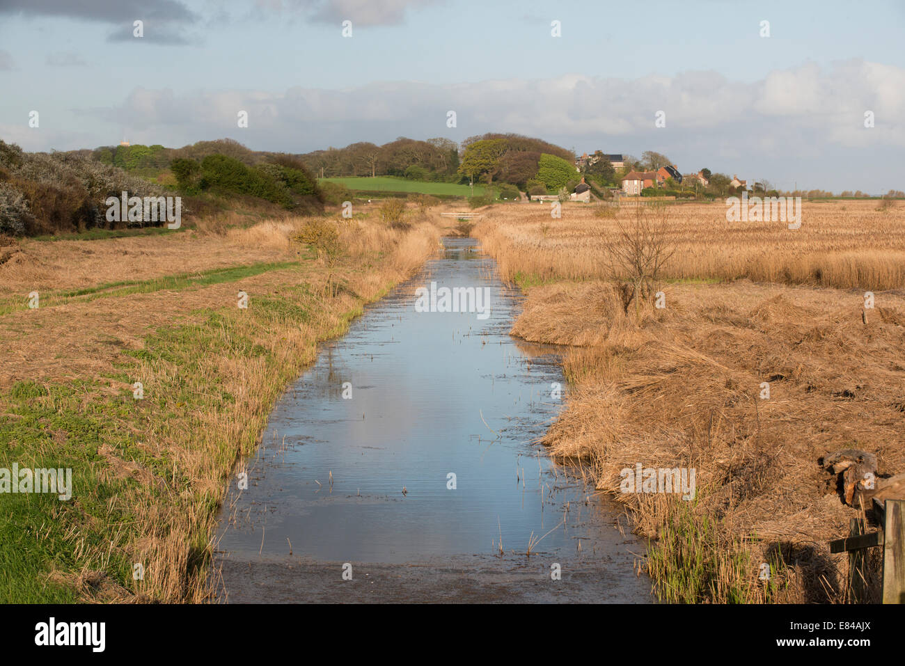 Cley drain dyke norfolk hi-res stock photography and images - Alamy