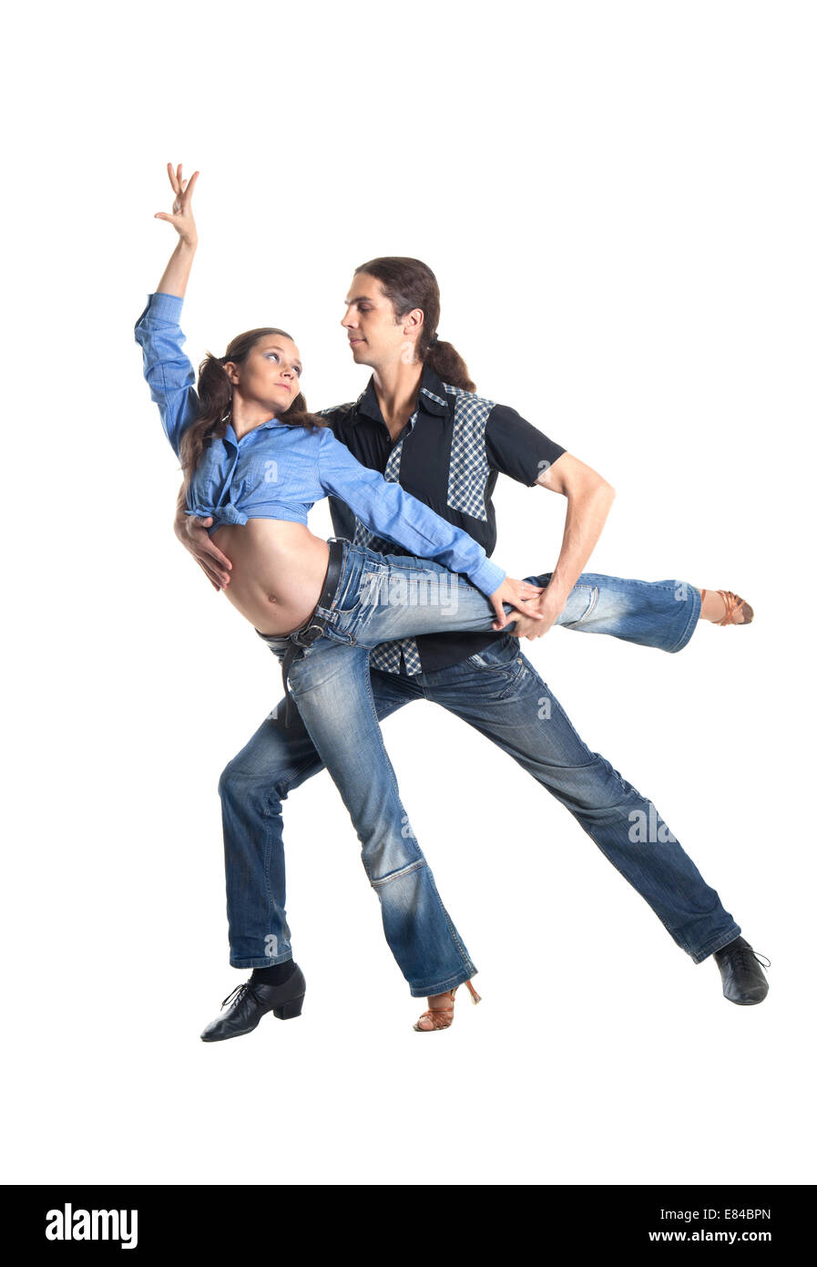 Woman in jeans bending over hi-res stock photography and images - Alamy