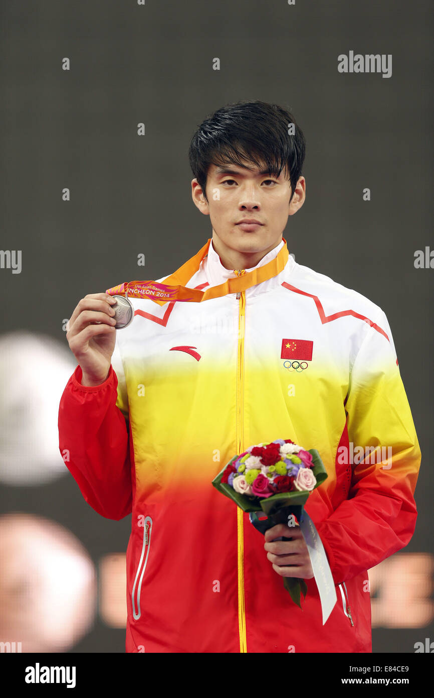 Incheon, South Korea. 30th Sep, 2014. Silver medalist Chen Linglong of ...