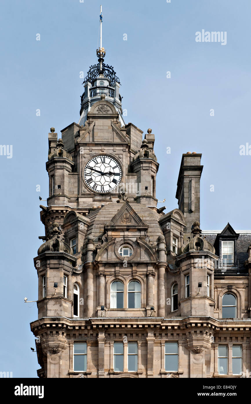 The clock tower on Edinburgh's Balmoral Hotel, Scotland Stock Photo - Alamy