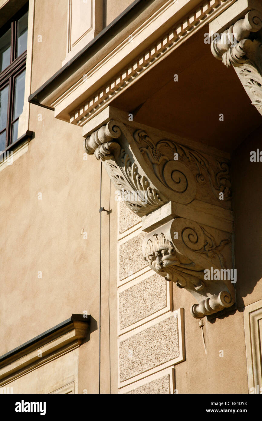 Ornate stone balcony Stock Photo - Alamy