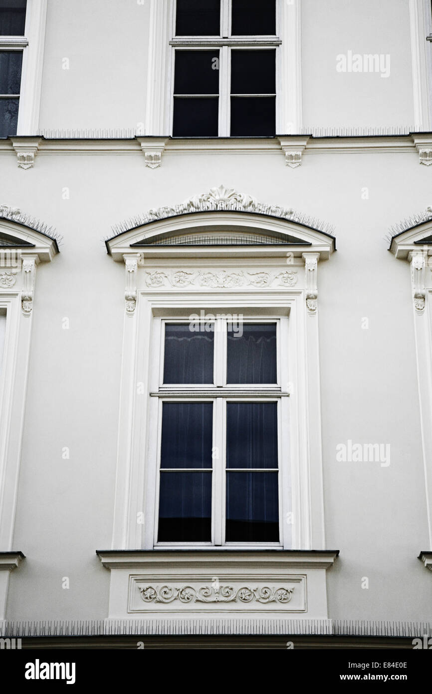 Large window in old style Stock Photo - Alamy