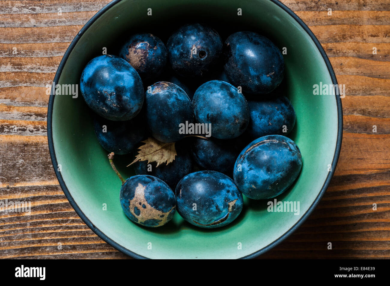 Autumn harvest of Damson Fruit Stock Photo - Alamy