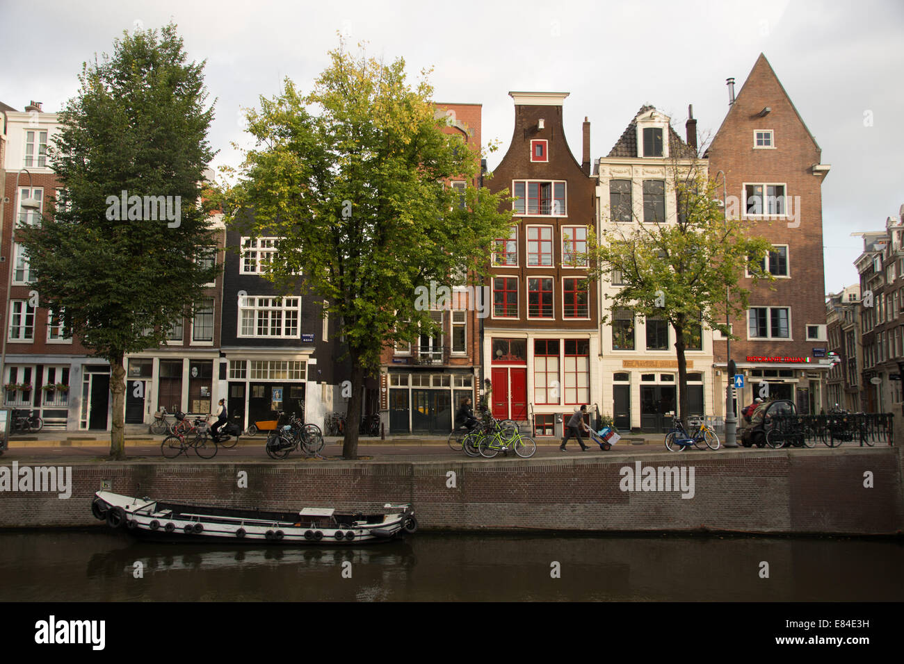 Row of Buildings Stock Photo - Alamy