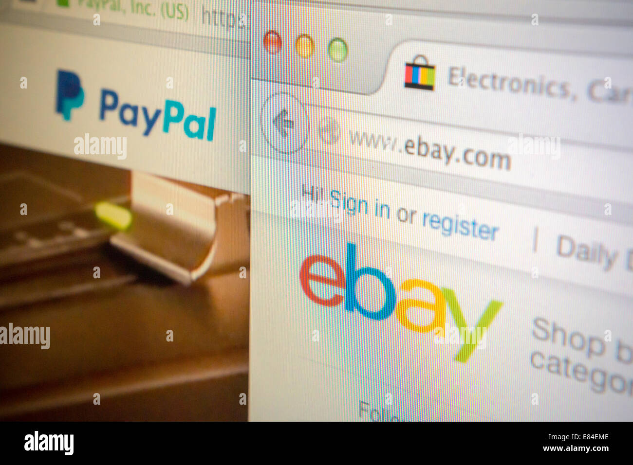 Ebay auction payment hi-res stock photography and images - Alamy