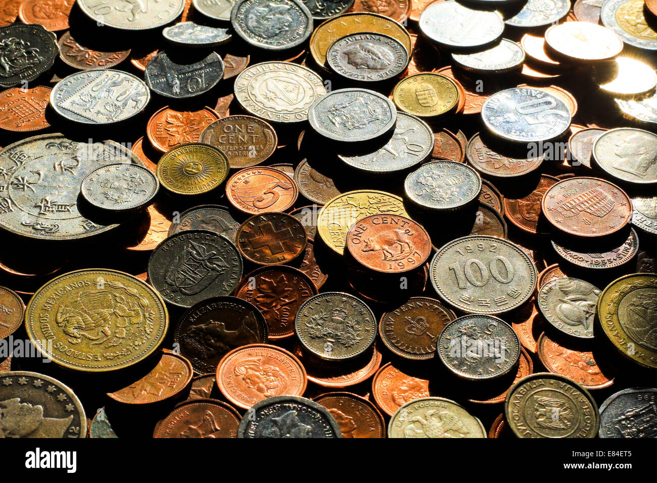 Coins of the world hi-res stock photography and images - Alamy