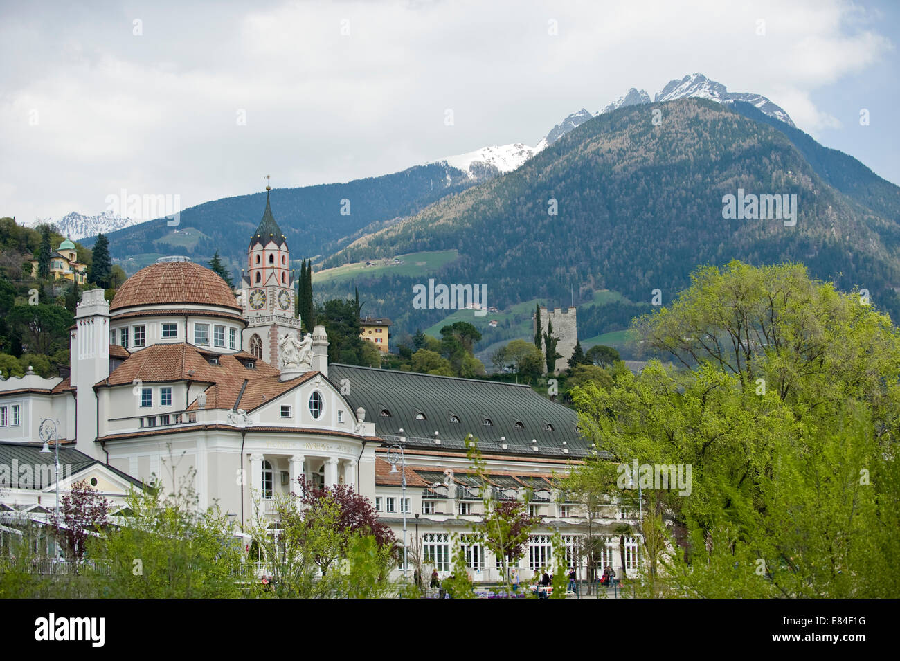 Meran in South Tyrol in Italy in the spring Stock Photo - Alamy