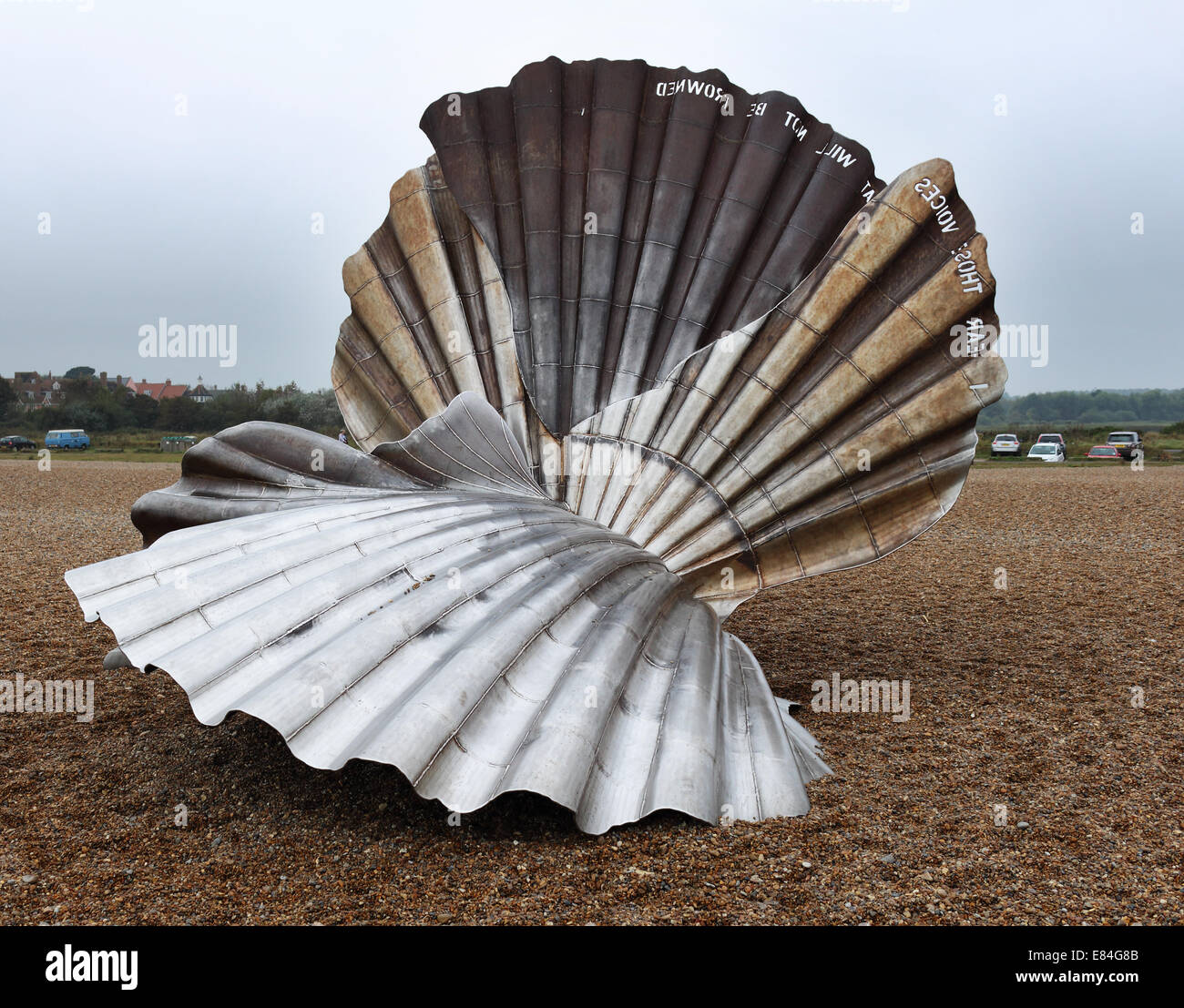 Scallop Shell Memorial to the composer Benjamin Britten on Aldburgh ...