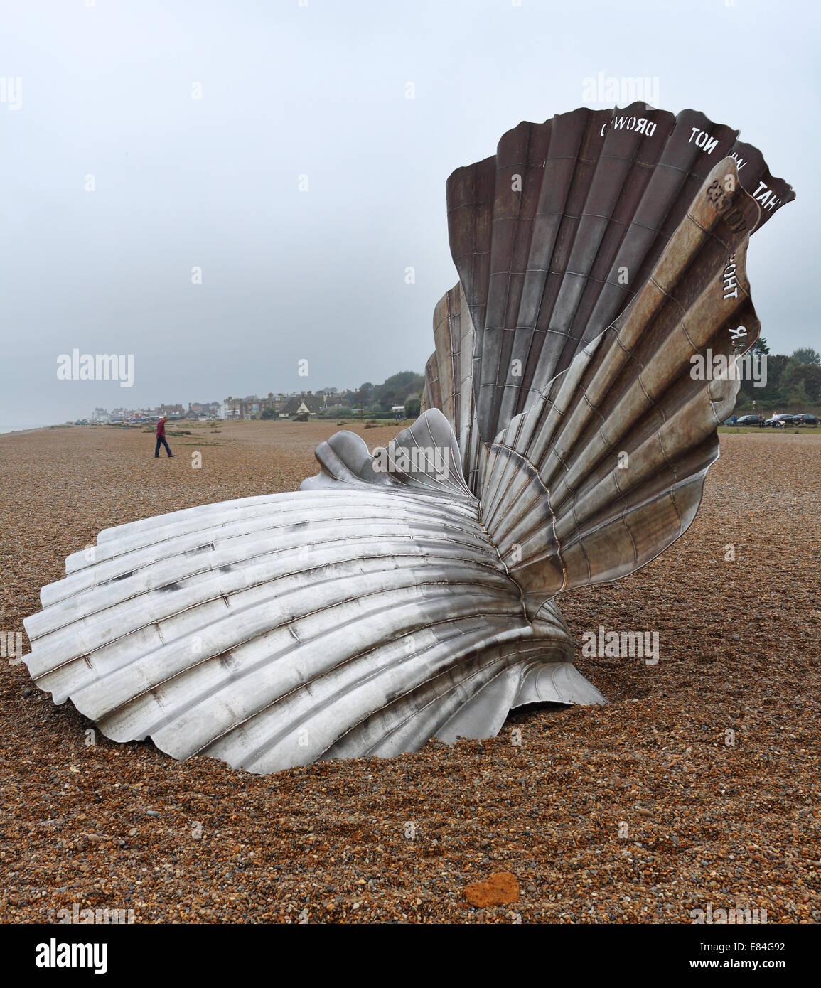 Scallop Shell Memorial to the composer Benjamin Britten on Aldburgh ...