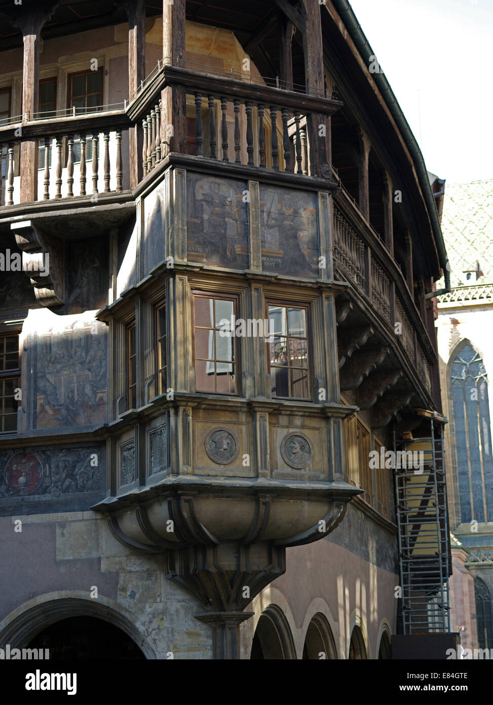 House Pfister, with its facade in Colmar in Alsace, France Stock Photo ...