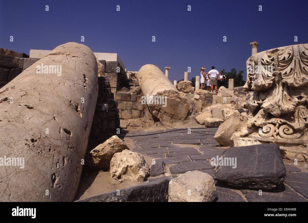 Old ruins of columns on a landscape hi-res stock photography and images ...