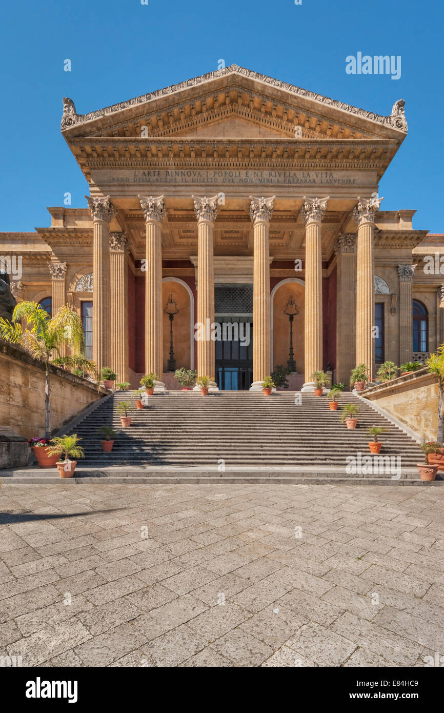 The Teatro Massimo in Palermo is Italy's largest and Europe's third ...