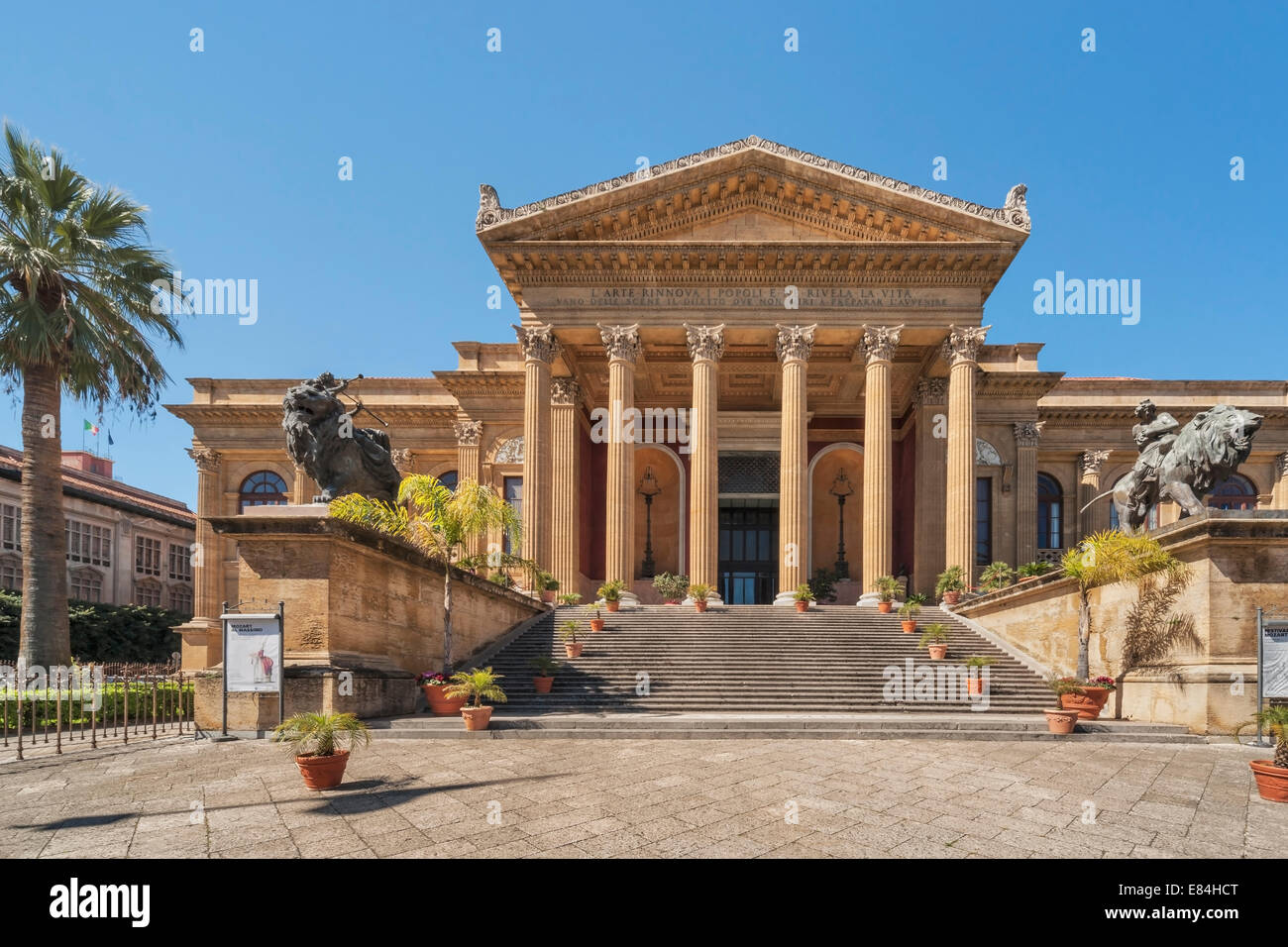 The Teatro Massimo in Palermo is Italy's largest and Europe's third ...