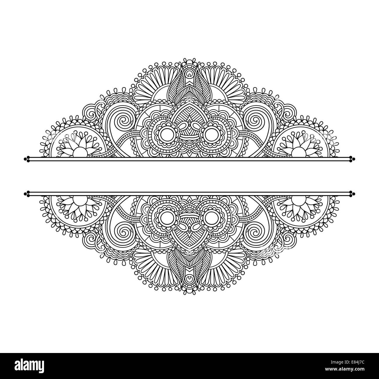 Vintage greeting card announcement Black and White Stock Photos ...