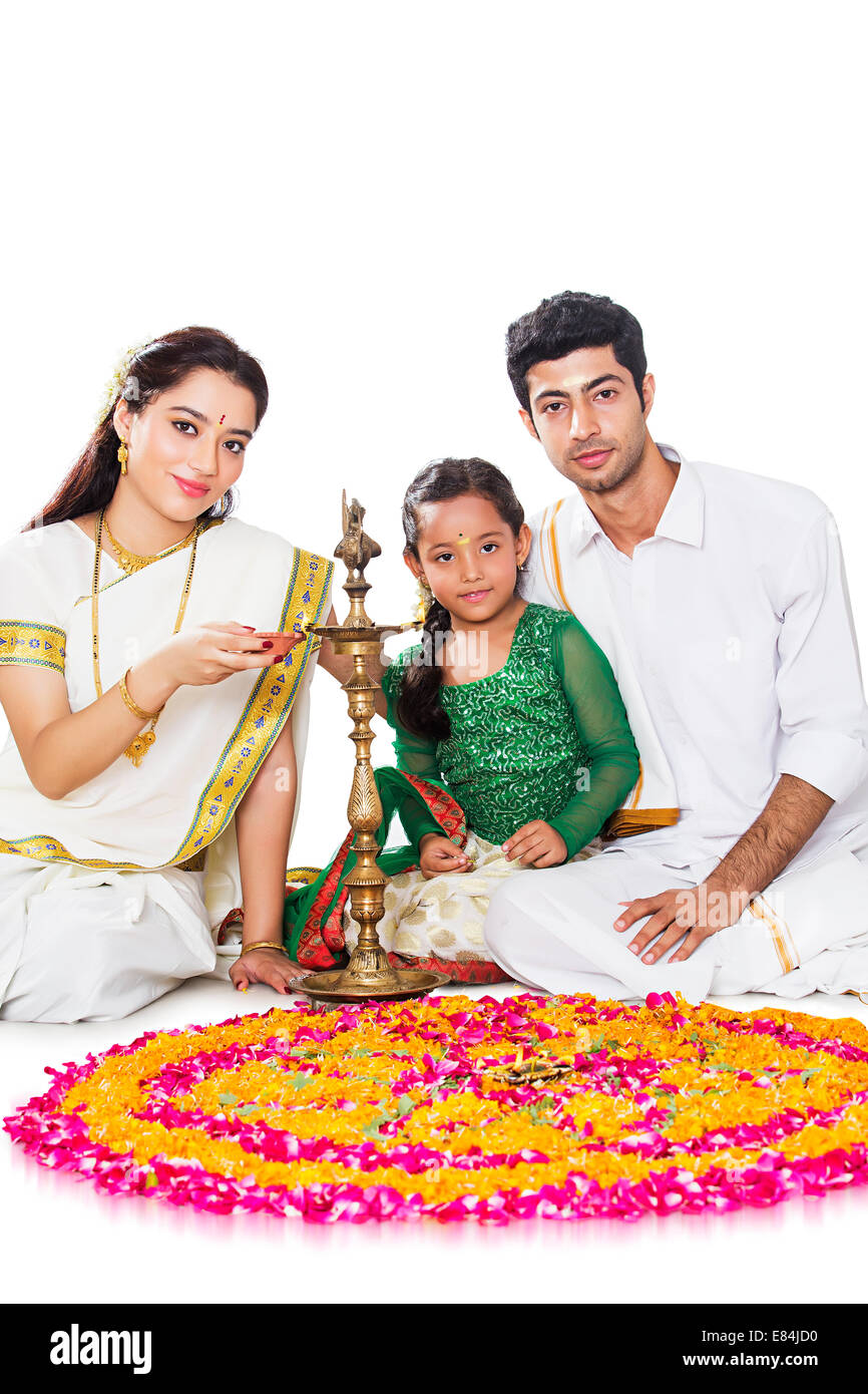 South Indian Diwali Festival Pooja Stock Photo - Alamy