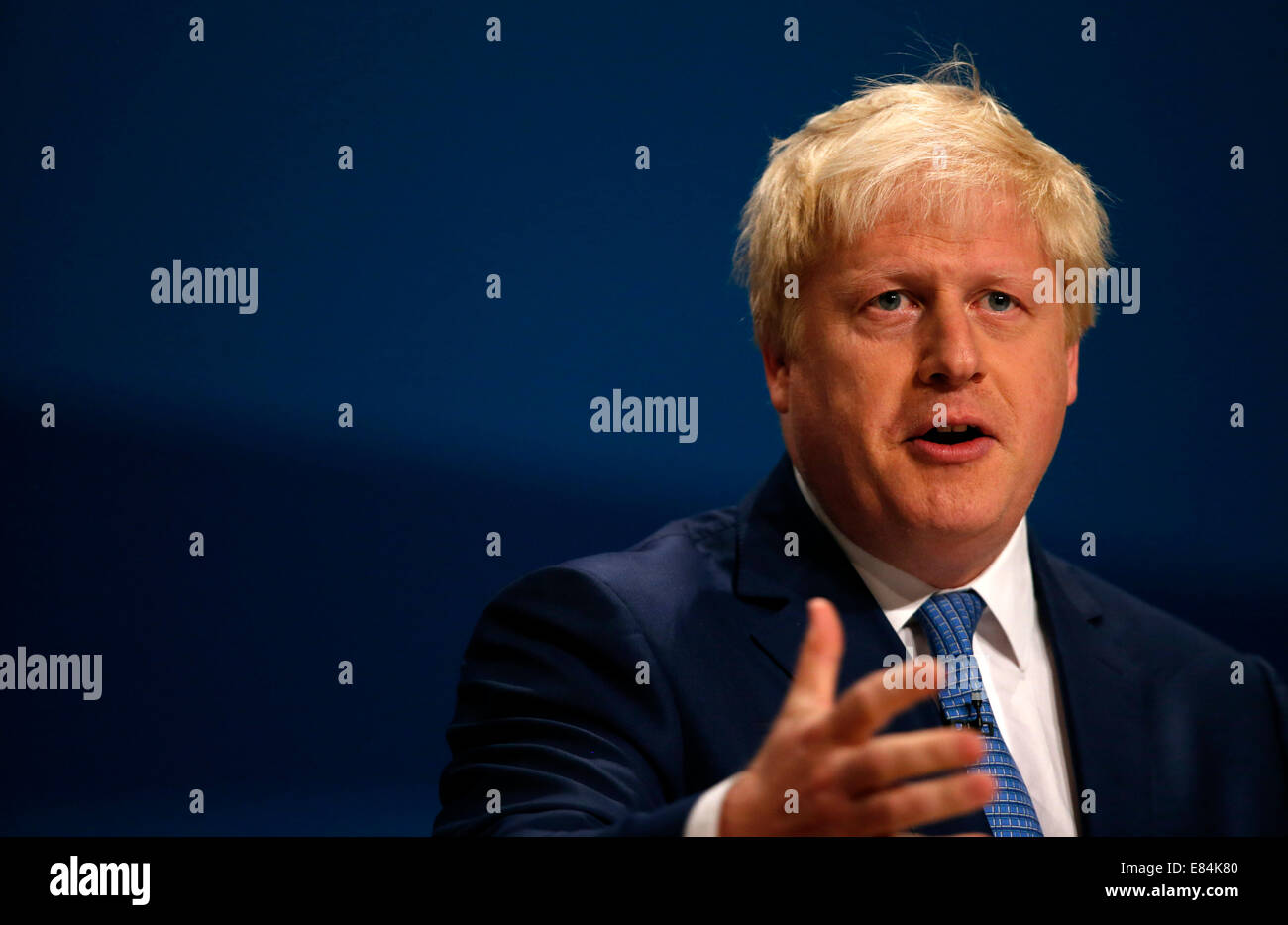 UK, Birmingham : Mayor of London Boris Johnson speaking at the ...