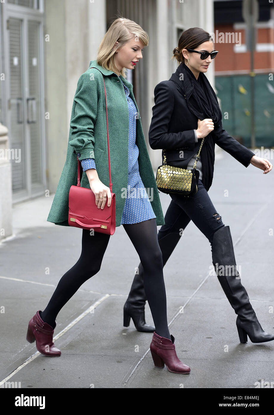 Lily Aldridge and Taylor Swift out and about in Soho Featuring: Lily ...