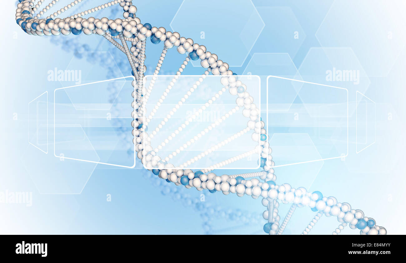 Dna model white background hi-res stock photography and images - Alamy