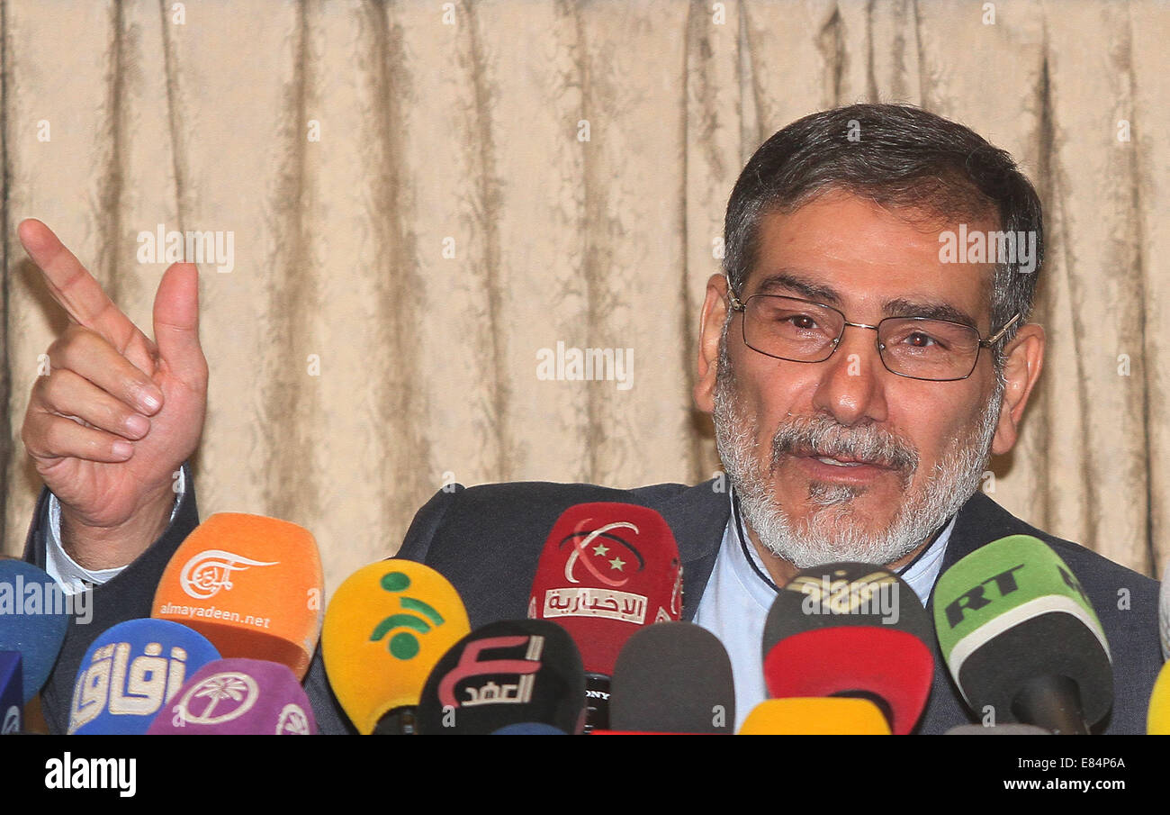 Damascus, Syria. 30th Sep, 2014. Secretary of Iran's Supreme National ...