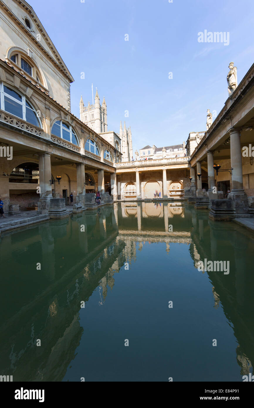 UK, Bath, Interior of the roman baths Stock Photo - Alamy
