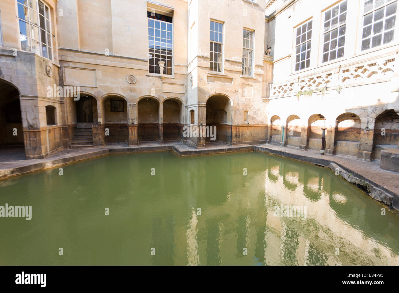UK, Bath, Interior of the roman baths Stock Photo - Alamy