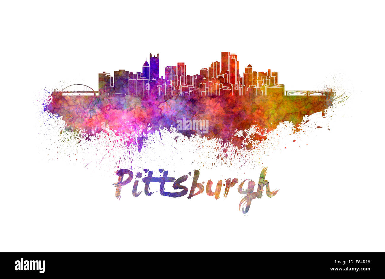 Pittsburgh background Cut Out Stock Images & Pictures - Alamy