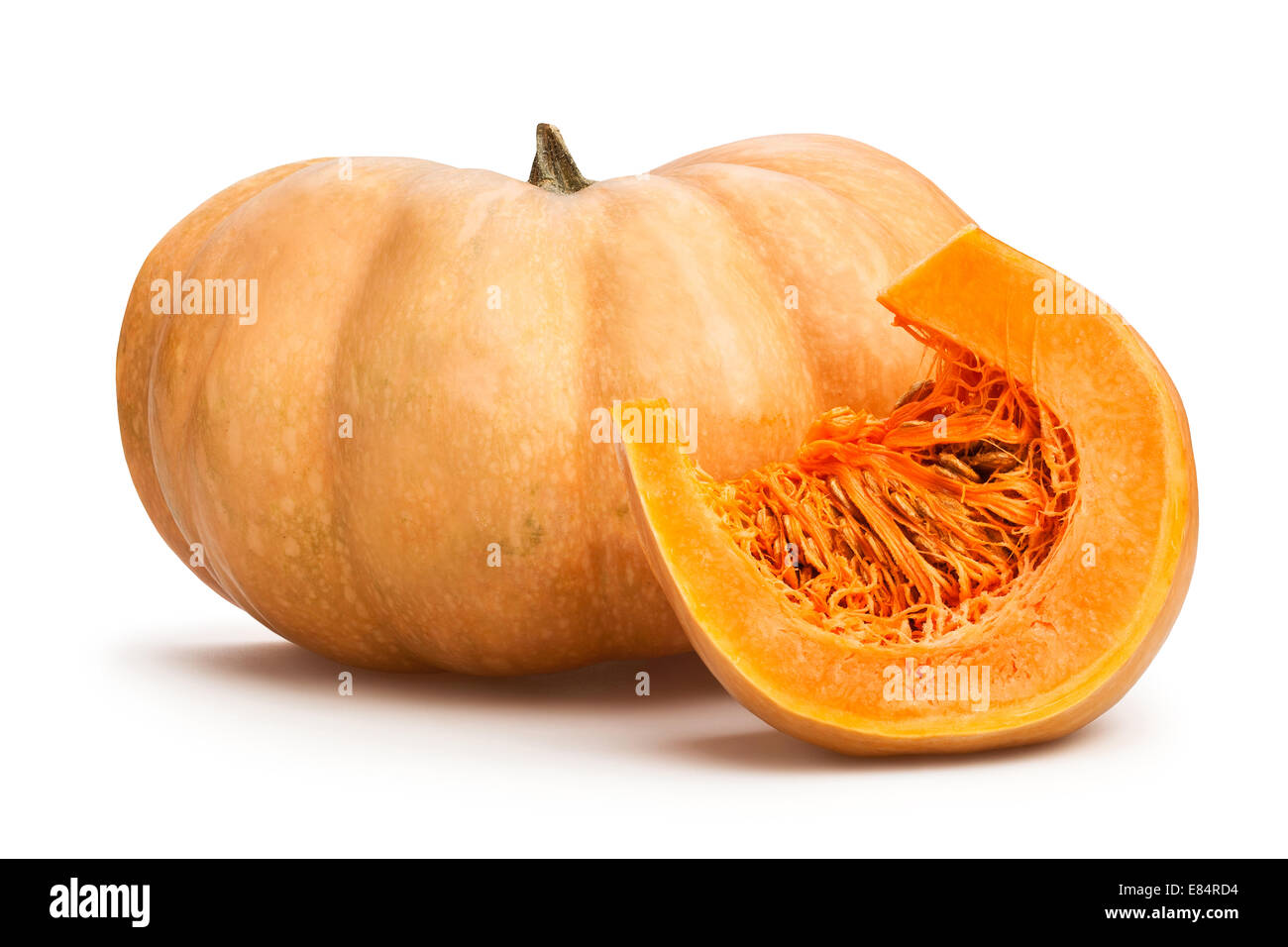 Fresh ripe half cut pumpkin hi-res stock photography and images - Alamy