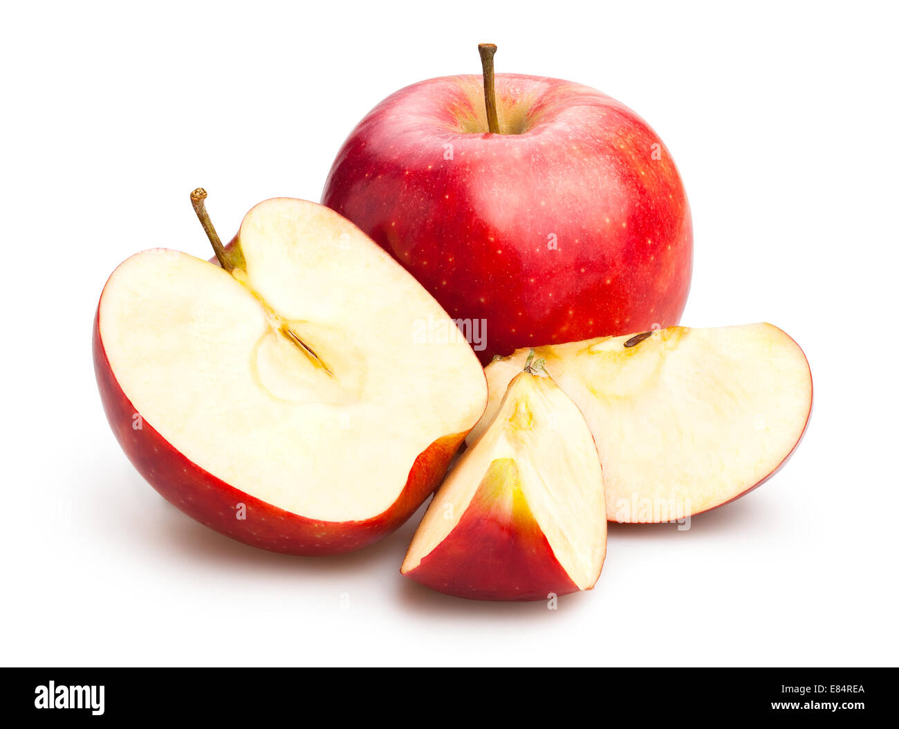 red apples isolated Stock Photo - Alamy