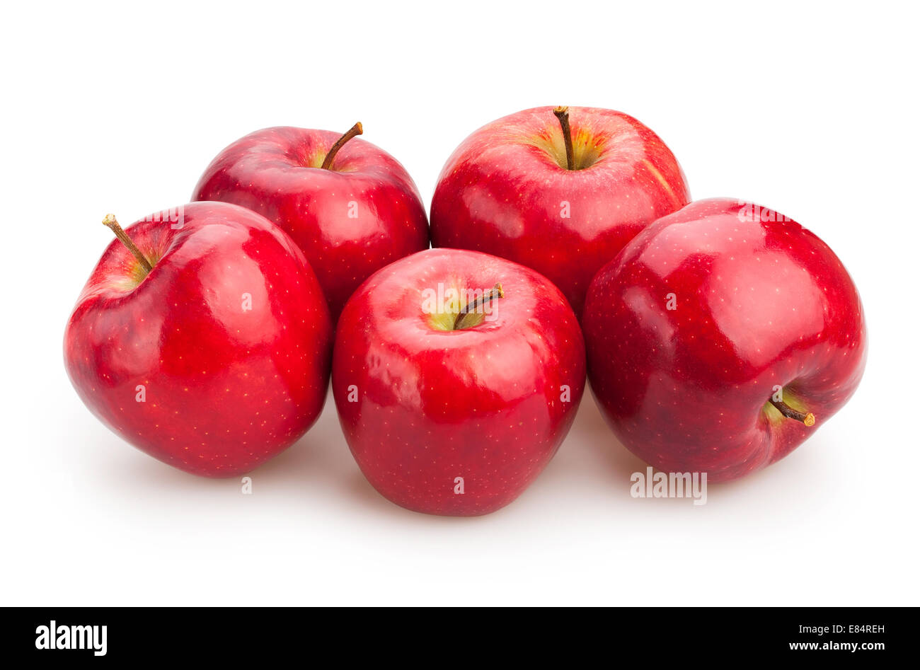 red apples isolated Stock Photo - Alamy