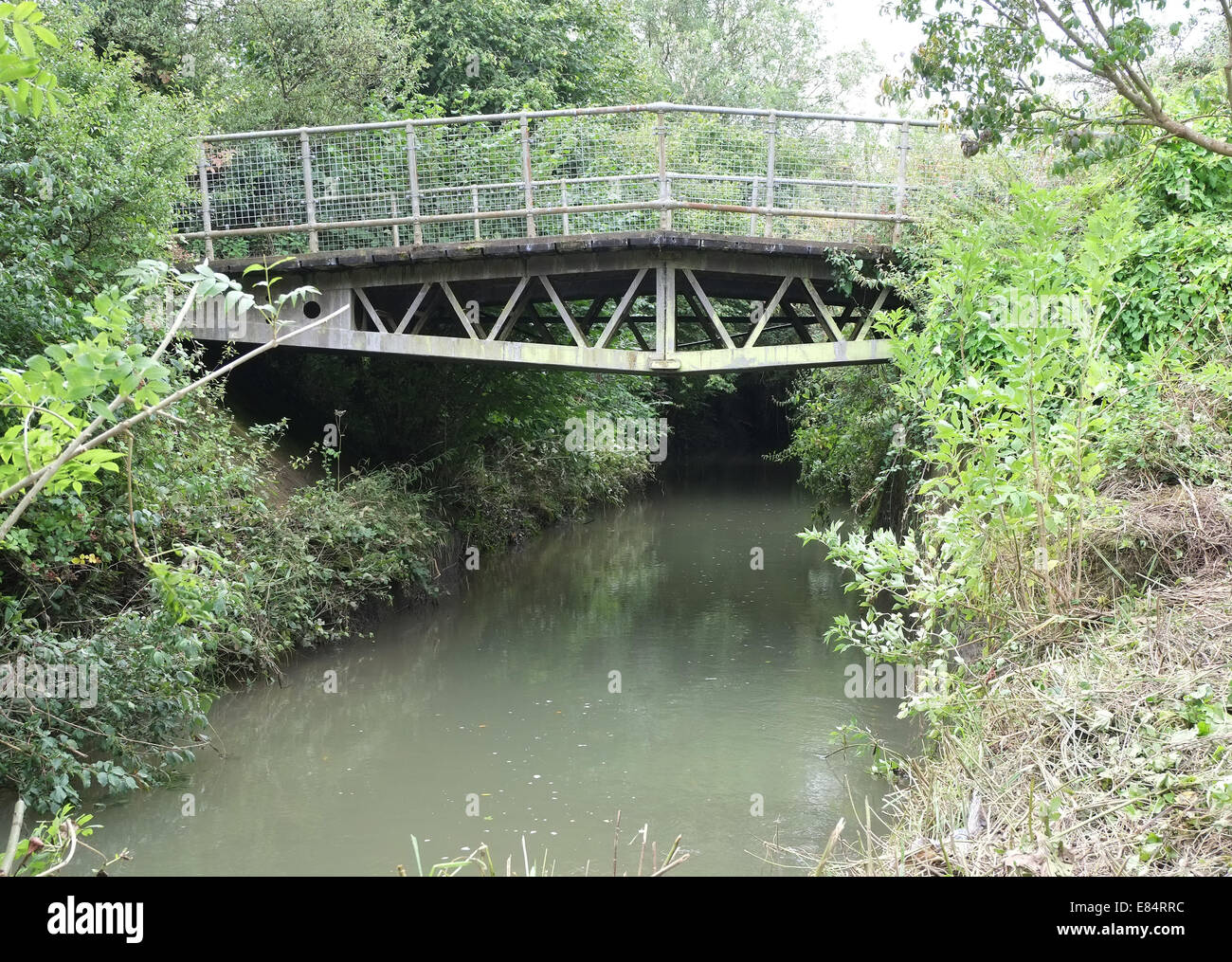 Small steel bridge on a rural lane in South Gloucestershire, England ...