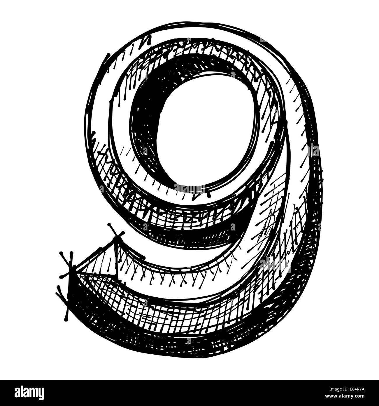 Hand writing numbers with pencil Black and White Stock Photos & Images ...