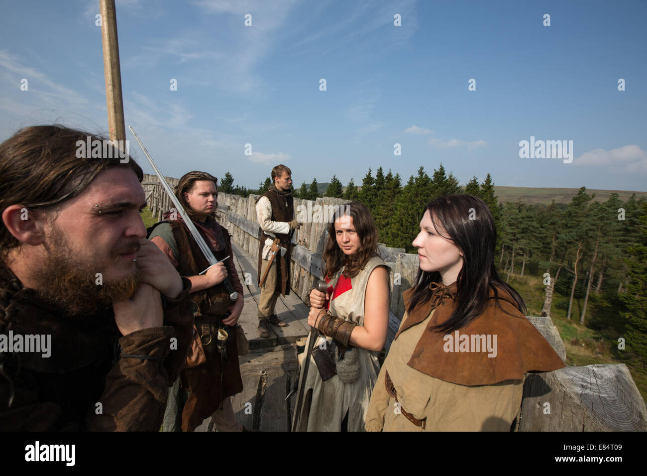 Clanranald Trust, at Duncarron medieval fortified village, in Carron ...