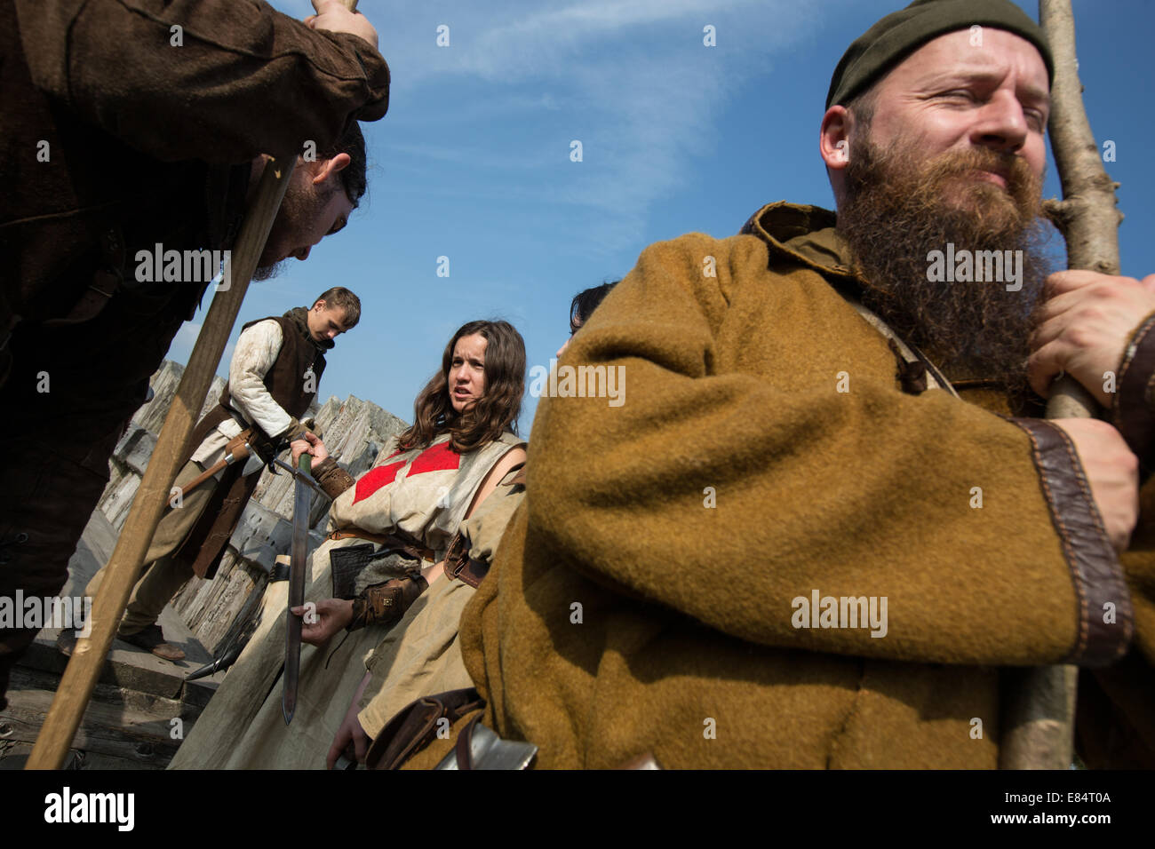 Clanranald Trust, at Duncarron medieval fortified village, in Carron ...