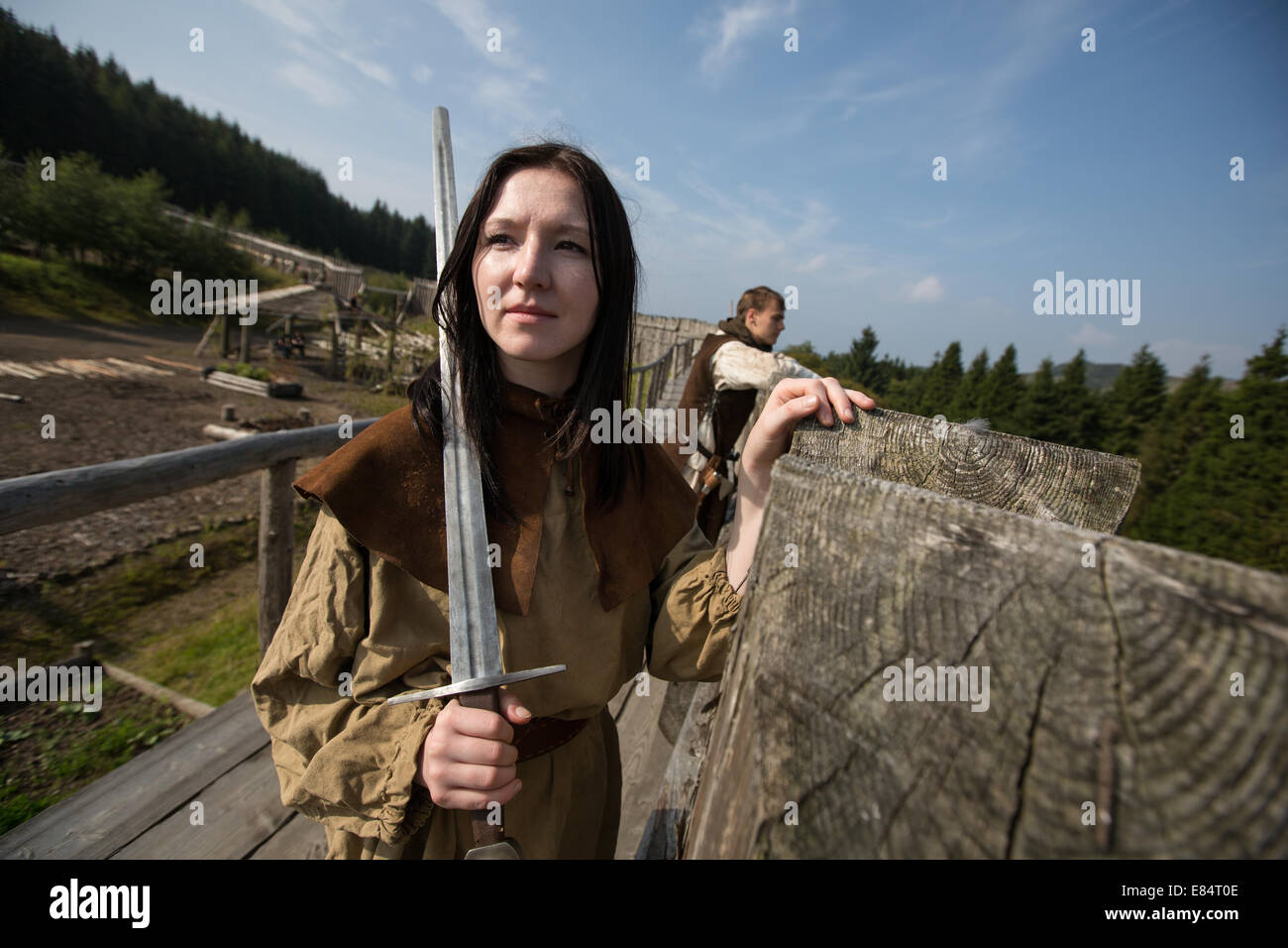 Clanranald Trust, at Duncarron medieval fortified village, in Carron ...