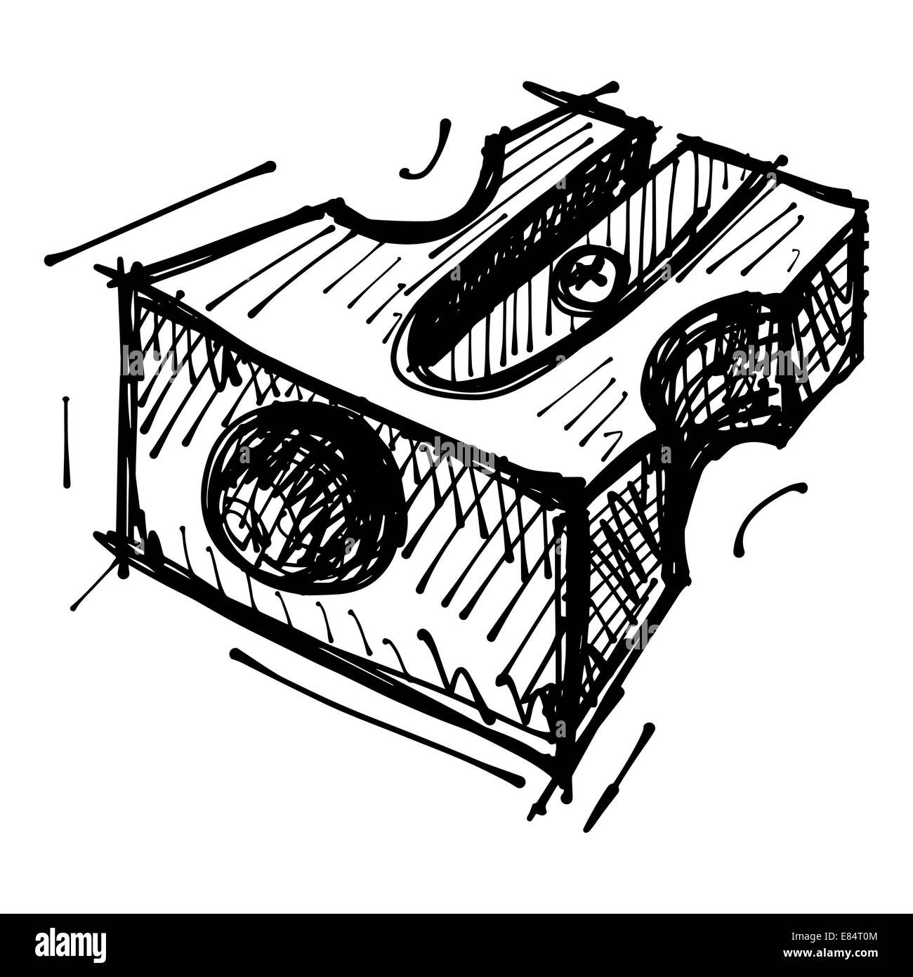black sketch drawing of sharpener Stock Photo - Alamy