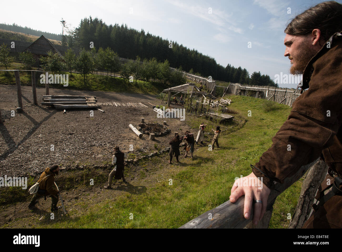 Clanranald Trust, at Duncarron medieval fortified village, in Carron ...