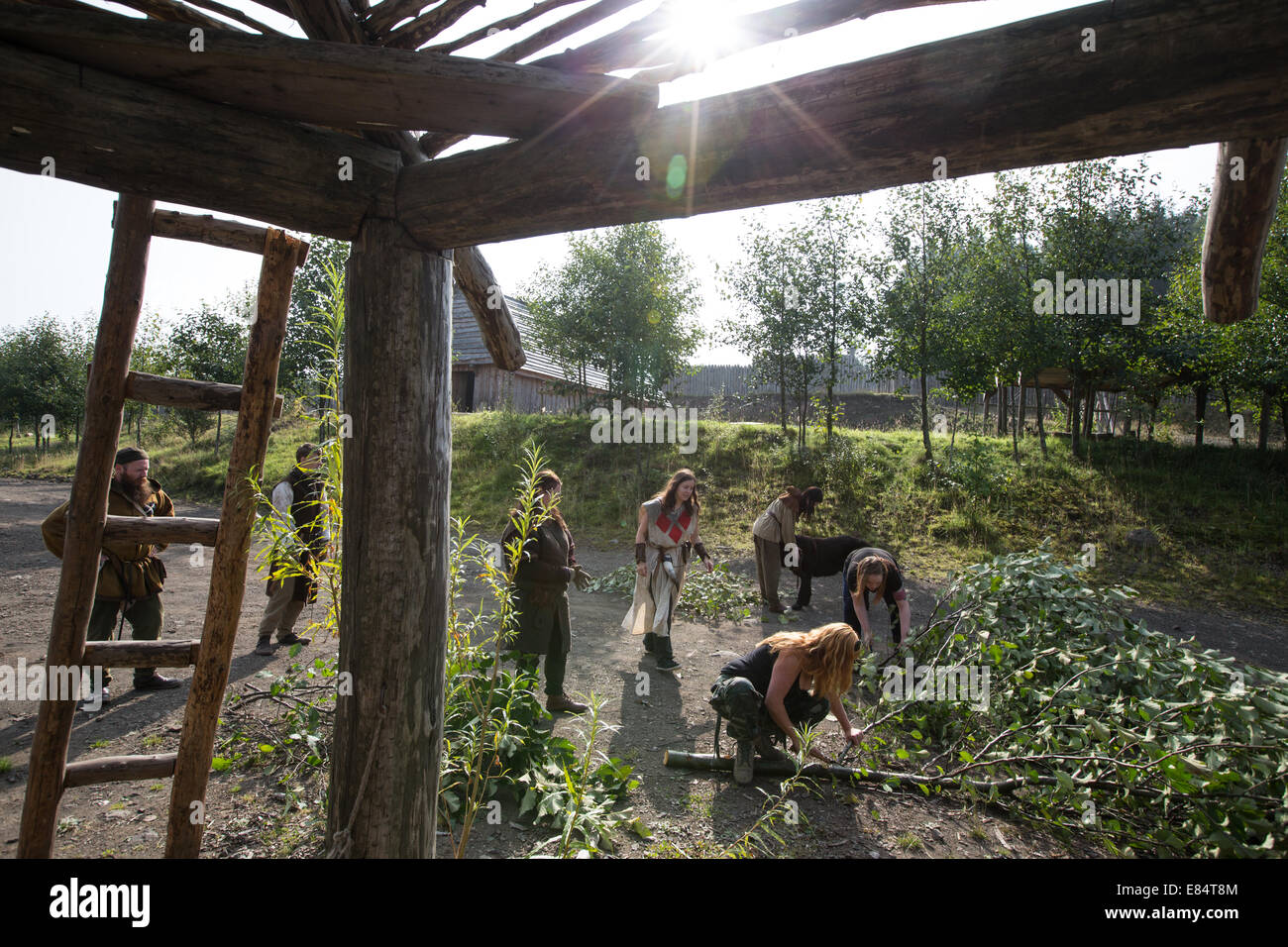 Clanranald Trust, at Duncarron medieval fortified village, in Carron ...