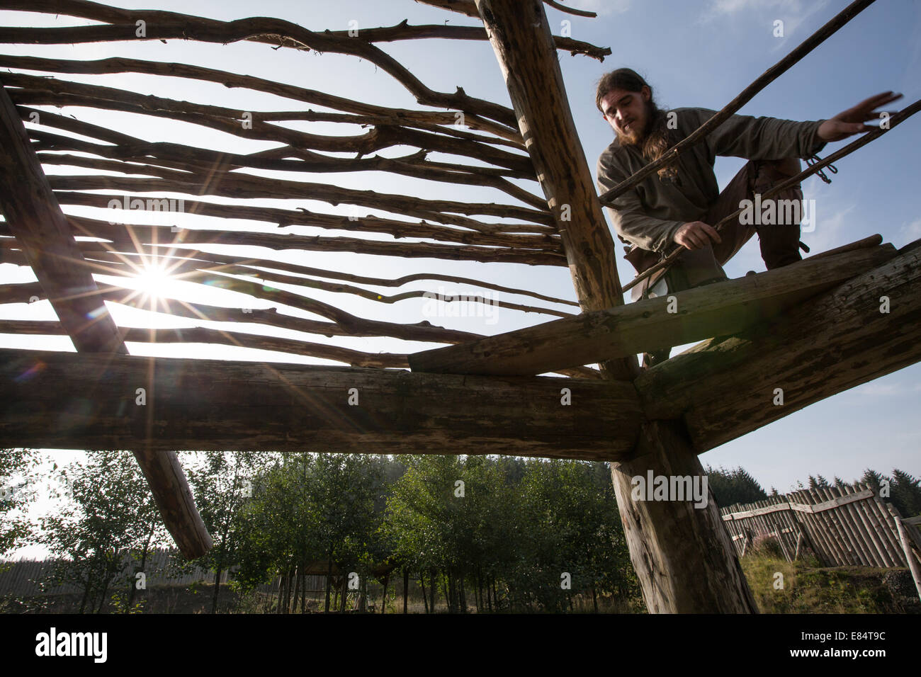 Clanranald Trust, at Duncarron medieval fortified village, in Carron ...