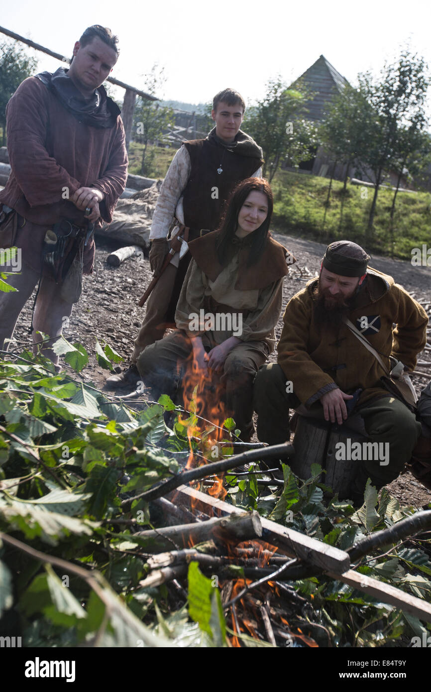 Clanranald Trust, at Duncarron medieval fortified village, in Carron ...