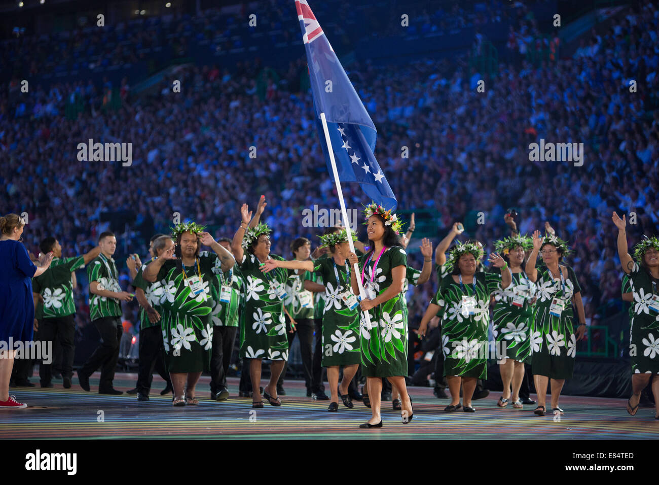 Opening ceremony of the Glasgow 2014 Commonwealth Games, at Celtic Park ...