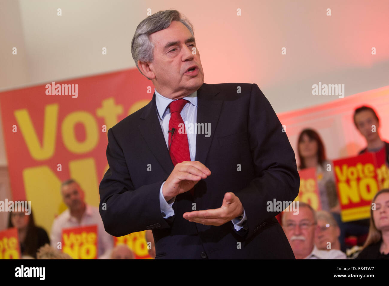Gordon Brown, former Prime Minister, Labour politician, during Scottish ...