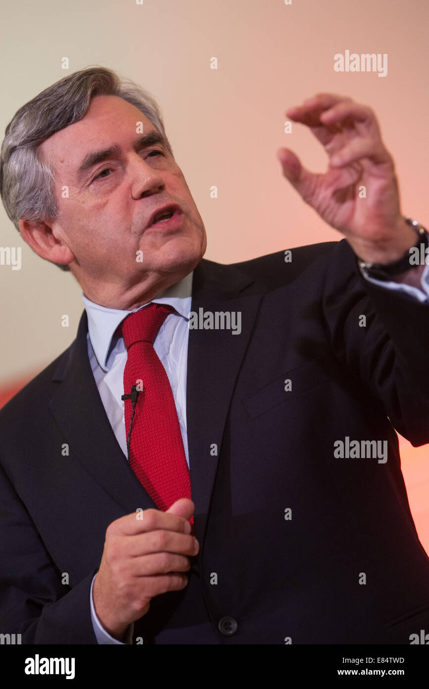 Gordon Brown, former Prime Minister, Labour politician, during Scottish ...