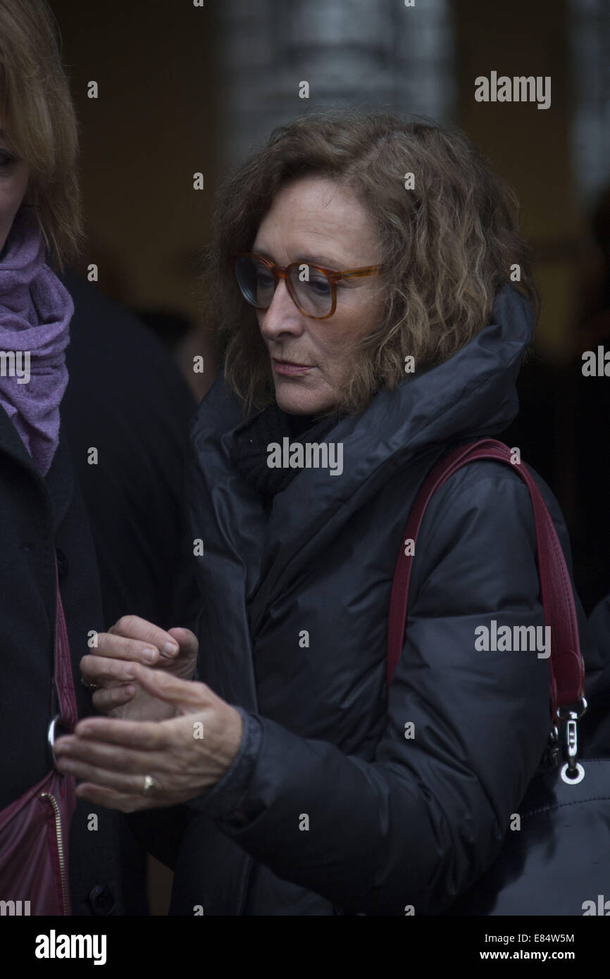 Funeral for German actress Mareike Carriere at Friedhof Ohlsdorf ...