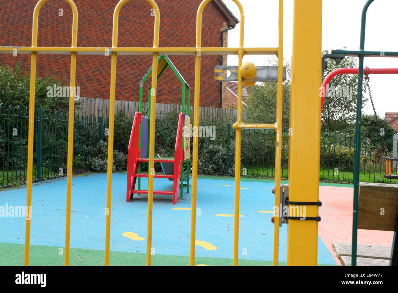 Children's playground & gate. taken from a 3 year olds eye level. 14 ...