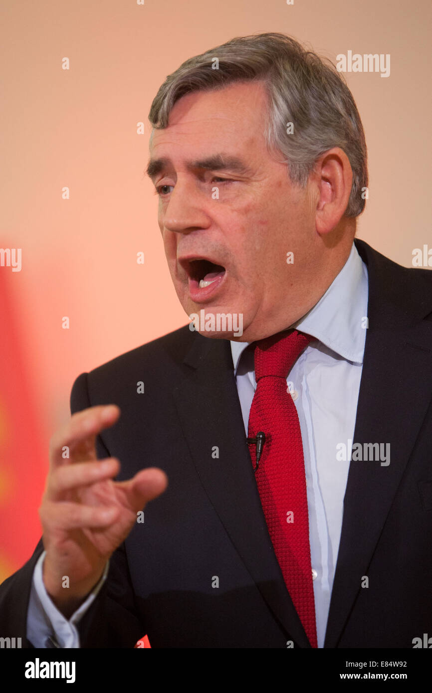 Gordon Brown, former Prime Minister, Labour politician, during Scottish ...